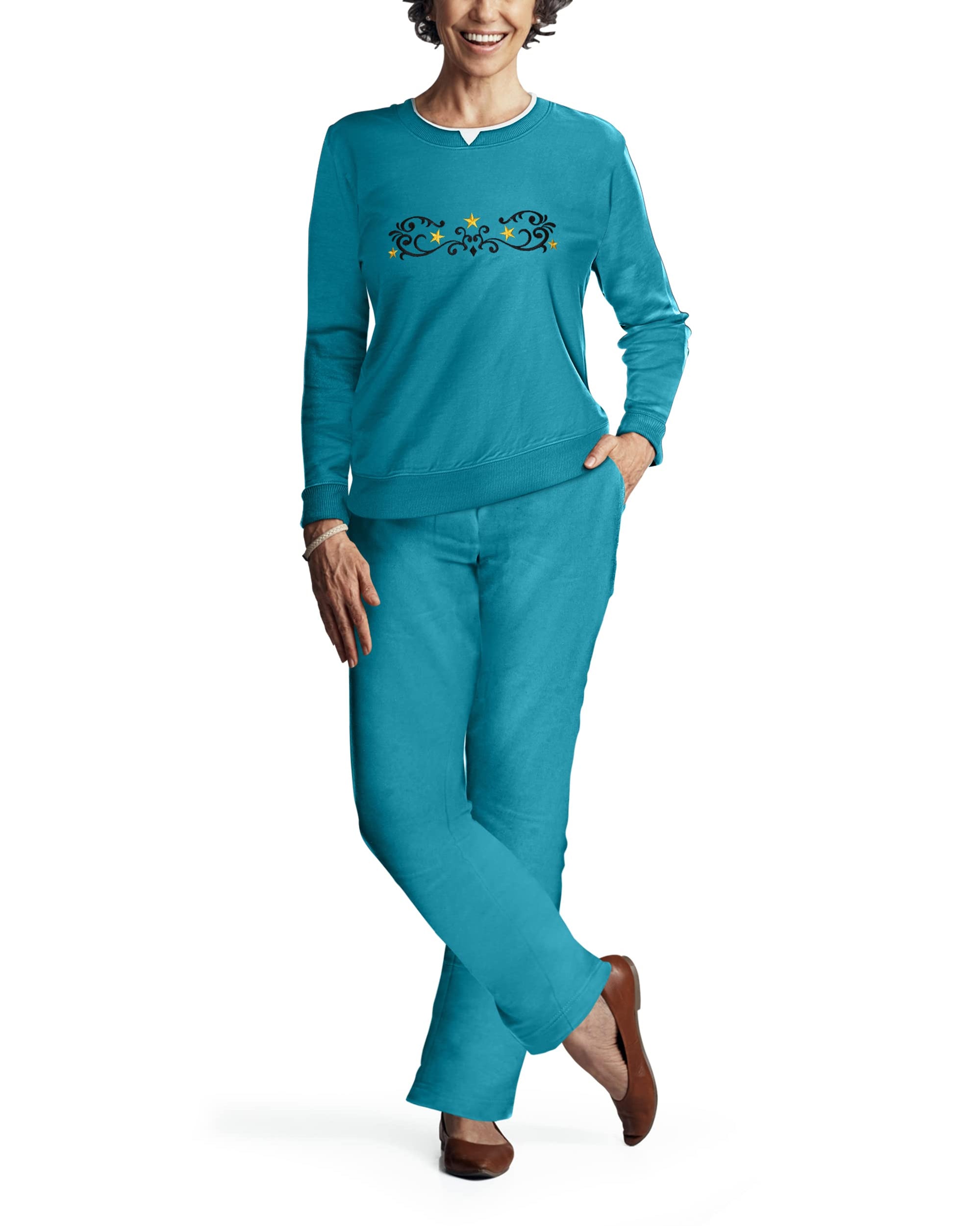 Pembrook Womens Sweat Suits Two-Piece - Ladies Sweatsuits Sets | Embro
